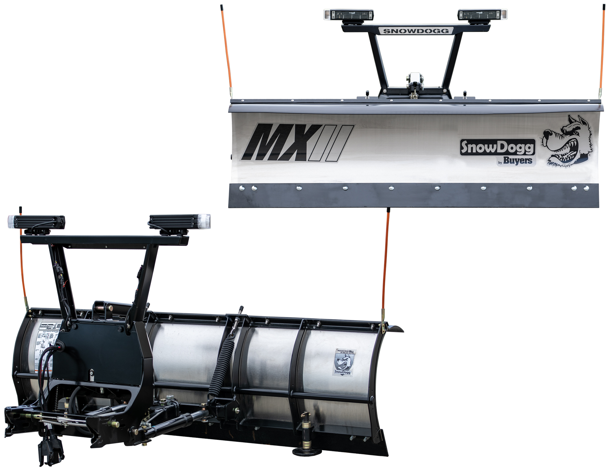 New Buyers SnowDogg MX68II Model, Straight blade, Full trip moldboard ...