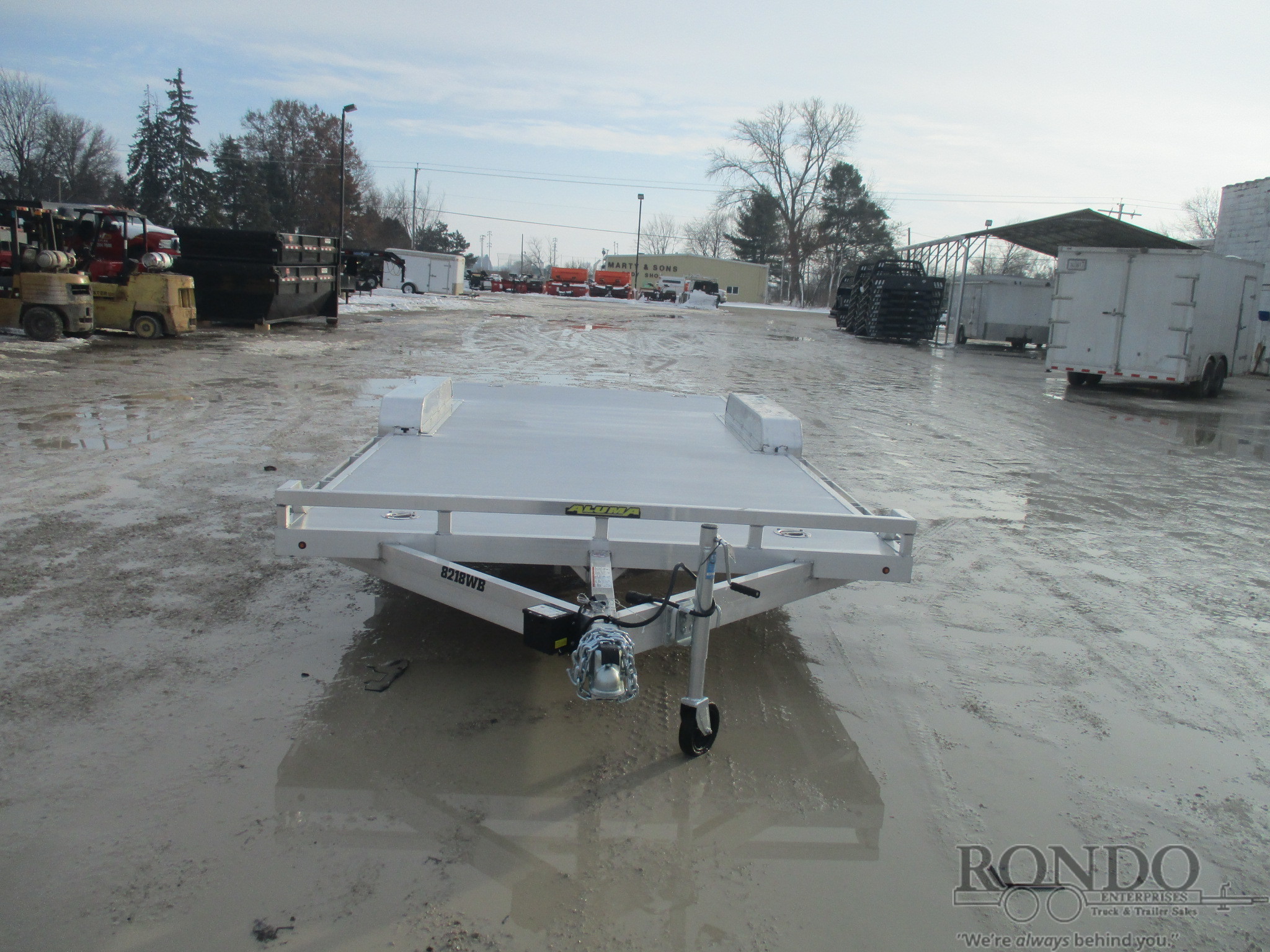 2020 Aluma 96x18' Car Hauler 8218WB :: Rondo Trailer