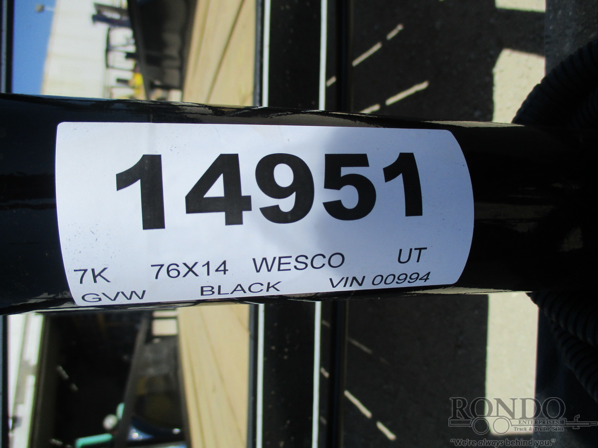 2020 Wesco 76x14' Utility :: Rondo Trailer