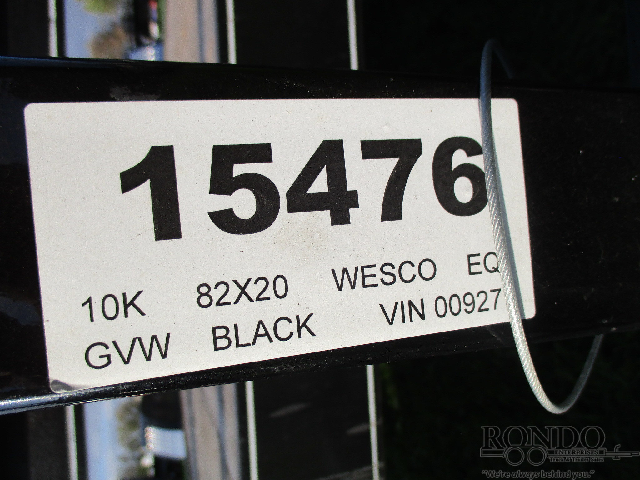 2021 Wesco 82x20' Equipment :: Rondo Trailer