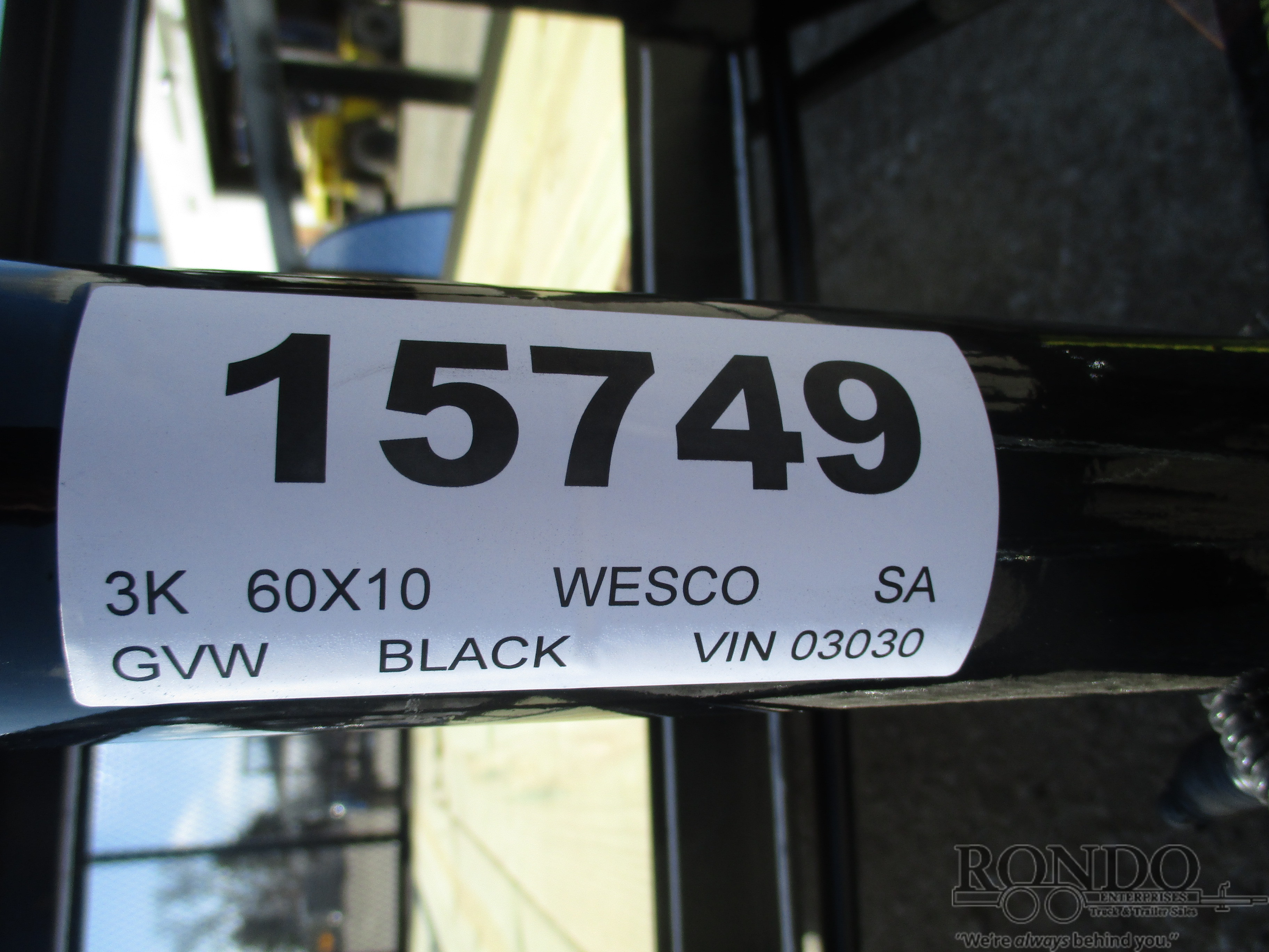 2021 Wesco 60x10' Single Axle Utility :: Rondo Trailer