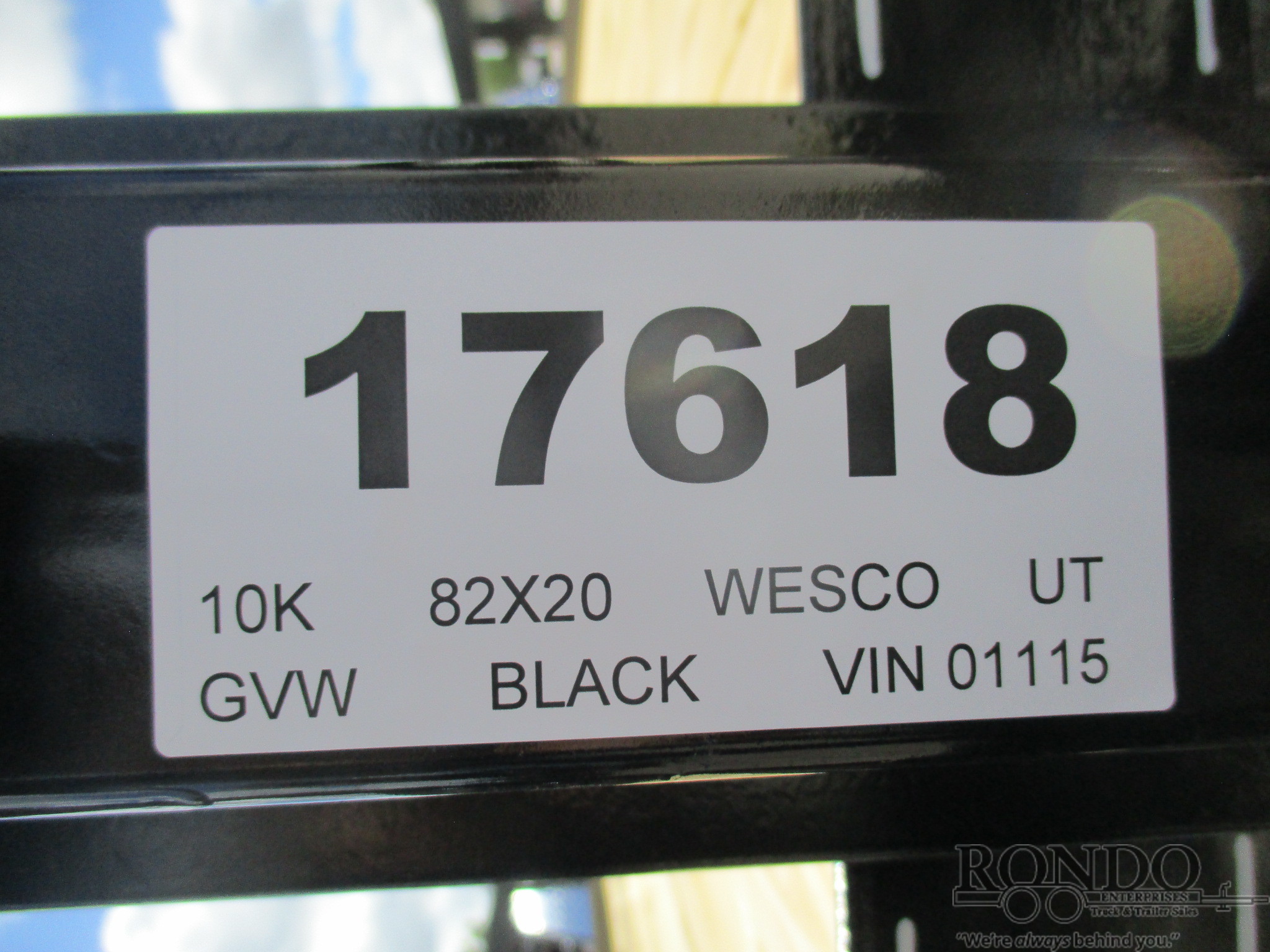 2022 Wesco 82x20' Utility :: Rondo Trailer