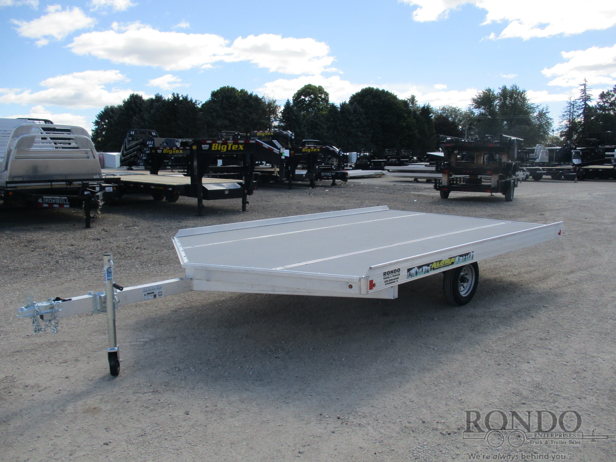2023 Aluma 102x12' Snowmobile 8612D-S-R-12SL :: Rondo Trailer