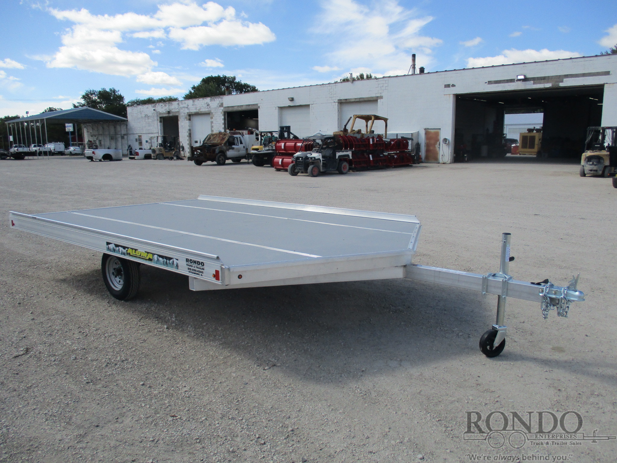 2023 Aluma 102x12' Snowmobile 8612D-S-R-12SL :: Rondo Trailer