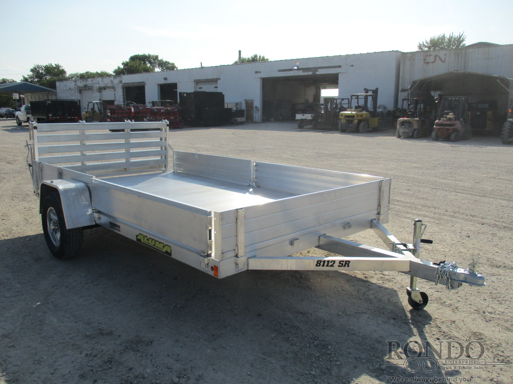 2022 Aluma 81x12' Aluminum Single Axle Utility 8112S-R-BT-SR :: Rondo ...