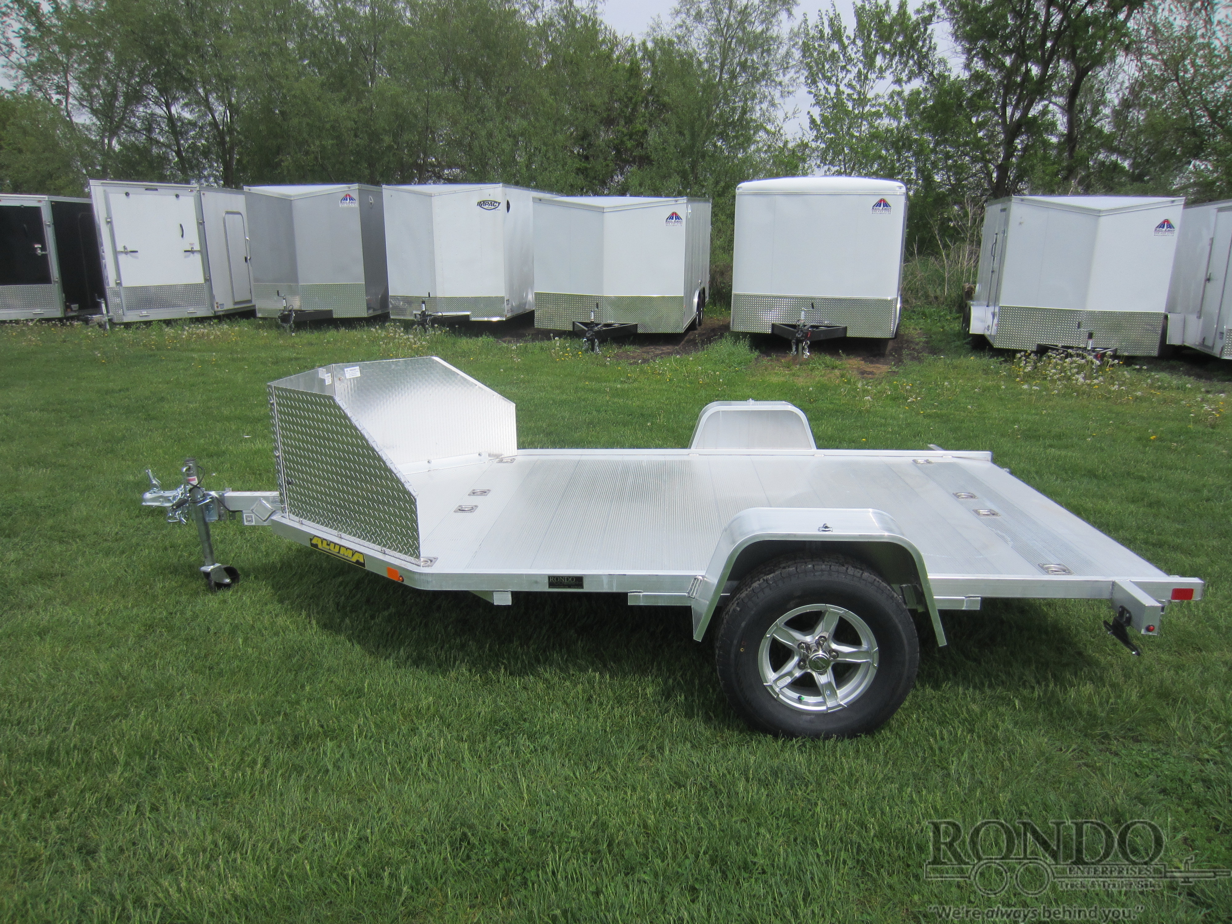2024 Aluma 78x11.5' Aluminum Single Axle Utility MC210S-R-RTD :: Rondo ...