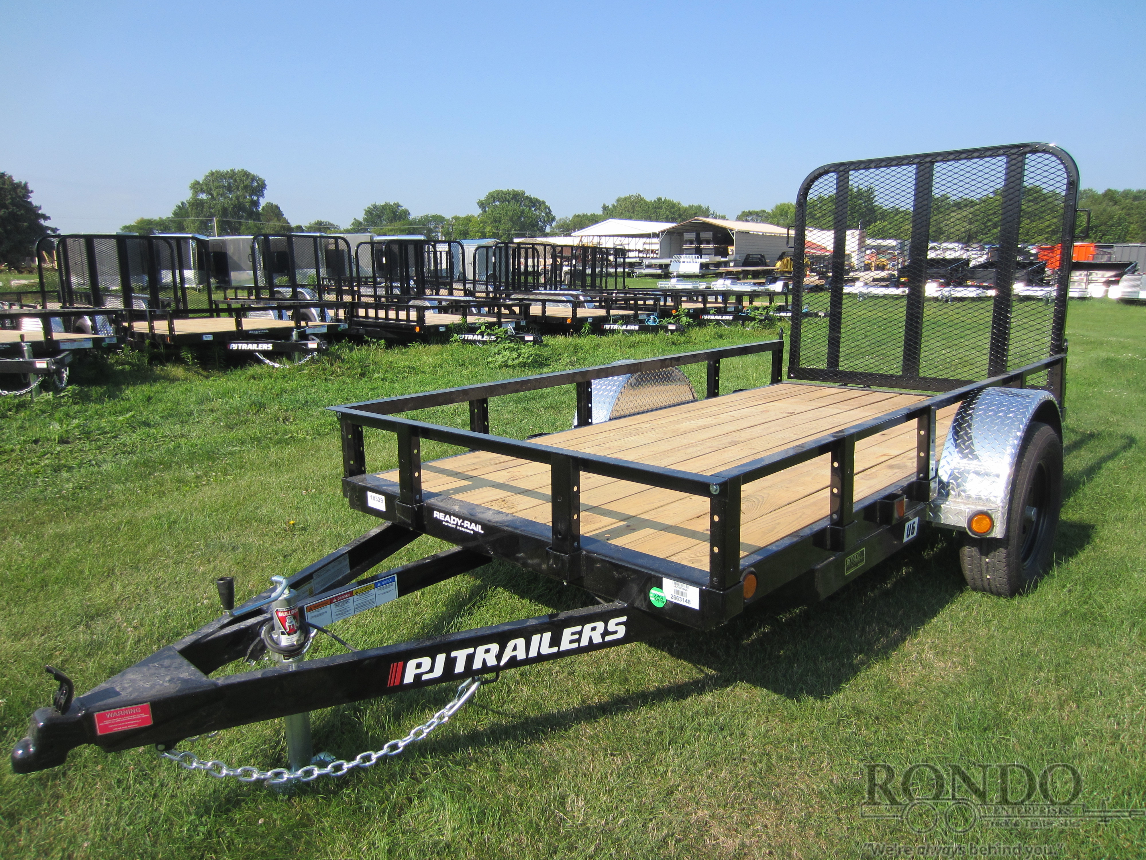 2024 PJ Trailer 60x10' U6 Single Axle Utility U621031DSGK :: Rondo Trailer