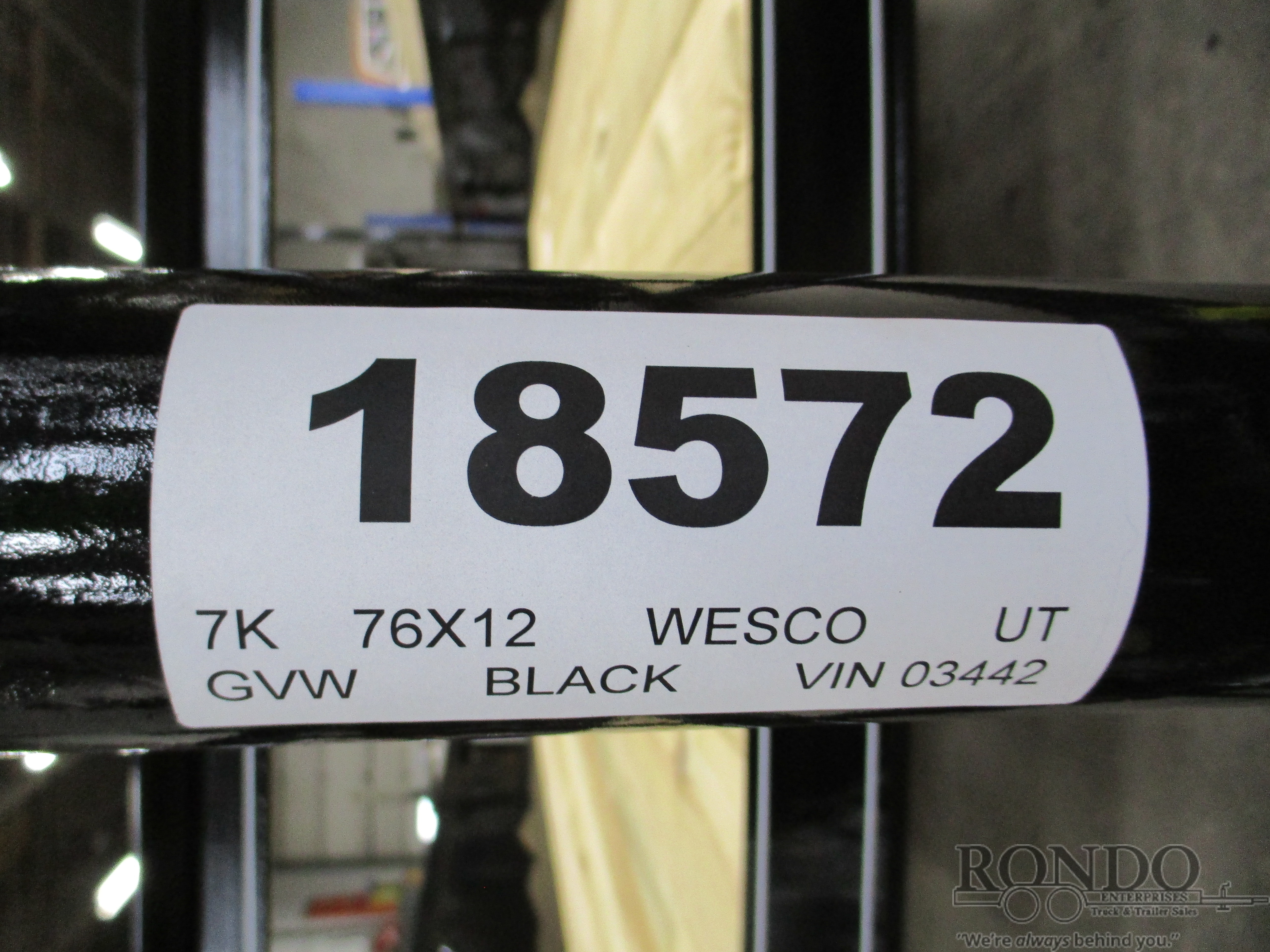 2024 Wesco 76x12' Utility :: Rondo Trailer