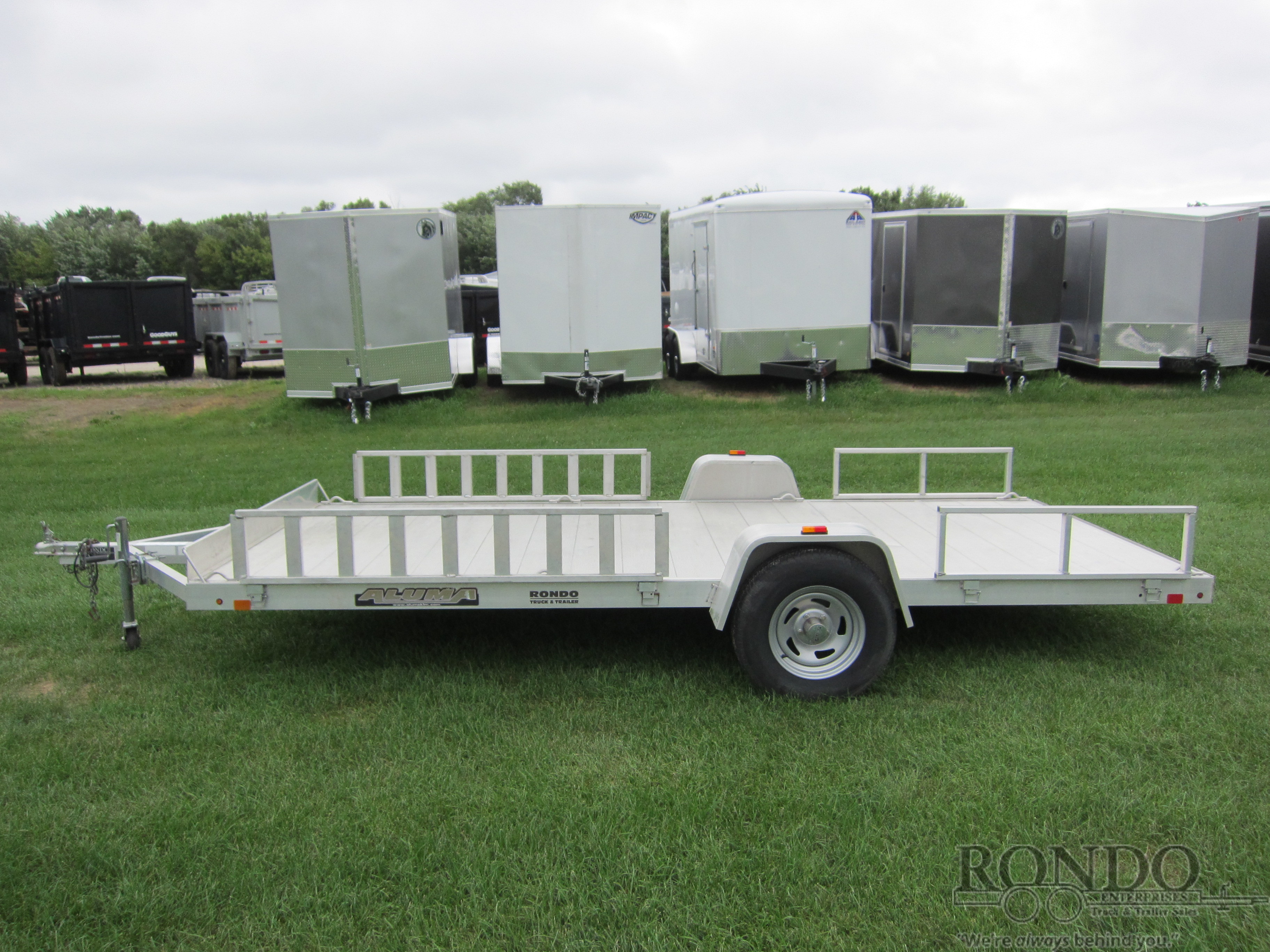 2014 Aluma 81x14' Aluminum Single Axle Utility 8114 :: Rondo Trailer